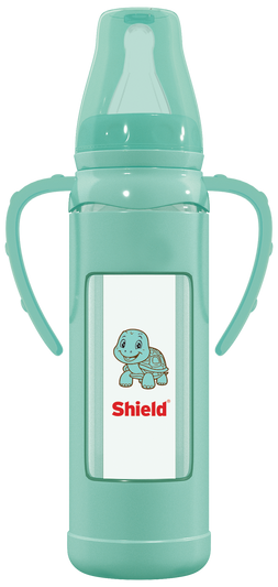 Glass Feeder with Handle and Silicone Protector – Shield Pakistan